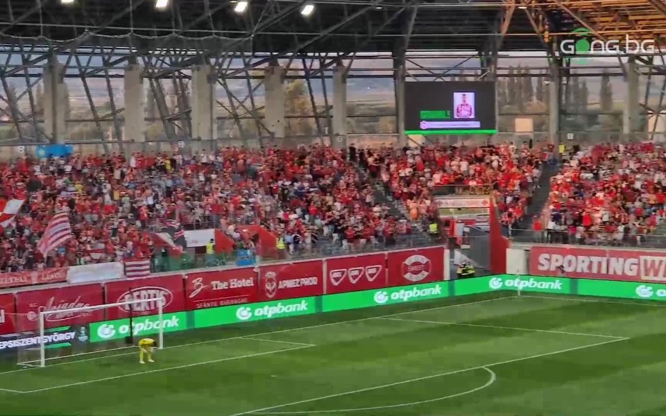 Радостта на феновете на Сепси след гола на Матей - Футбол свят - Лига ...